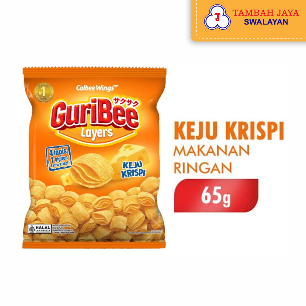 Jual Guribee Layers Rasa Keju Krispi 65gr- Snack Guribee | Shopee Indonesia