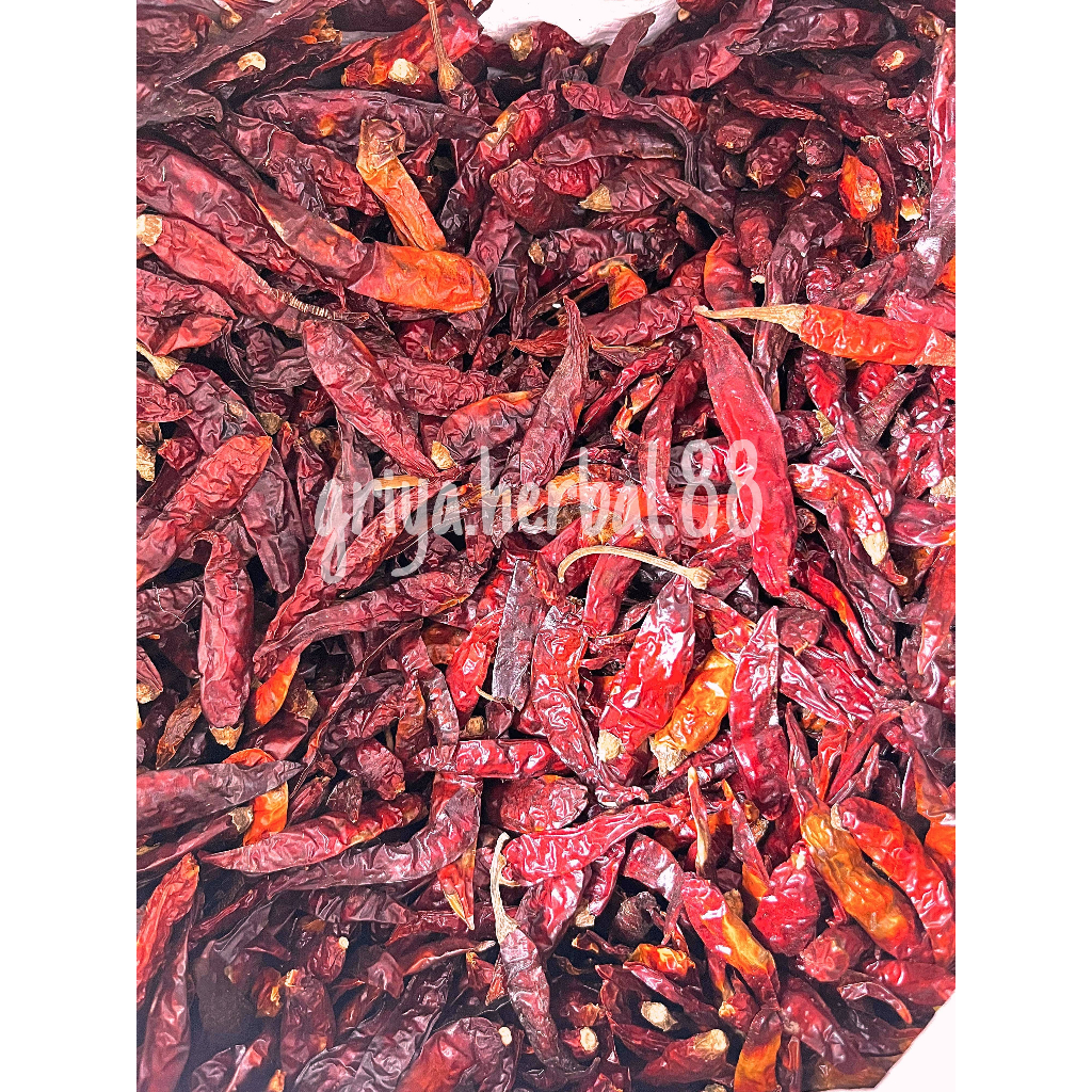 Jual Cabe Rawit Merah Teja - Cabe Rawit Kering Extra Pedas Kemasan 500 ...