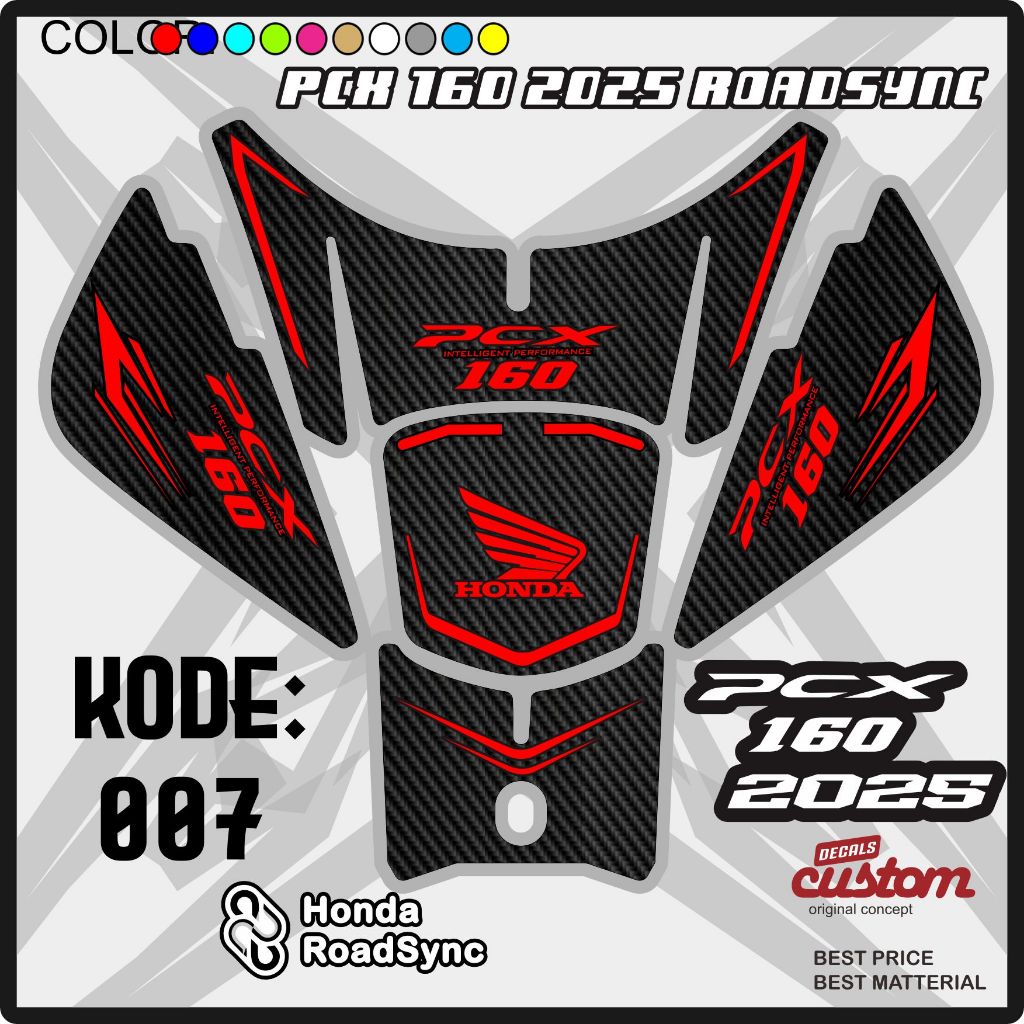 Jual TANKPAD PCX 160 2025 Honda RoadSync PCX 160 2025 Custom Decals ...