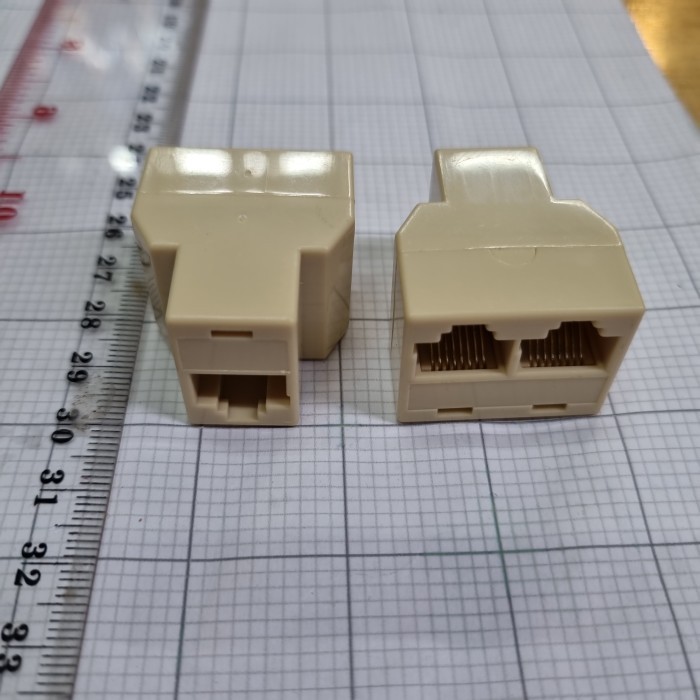 Jual barel 1 ke 2 / barel utp lan ethernet barel converter sambungan ...