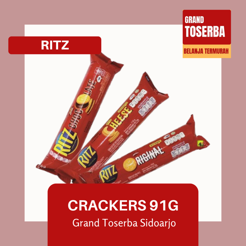 Jual RITZ BISKUIT SANDWICH 91G / BISKUIT ORIGINAL DAN COKELAT RENYAH ...