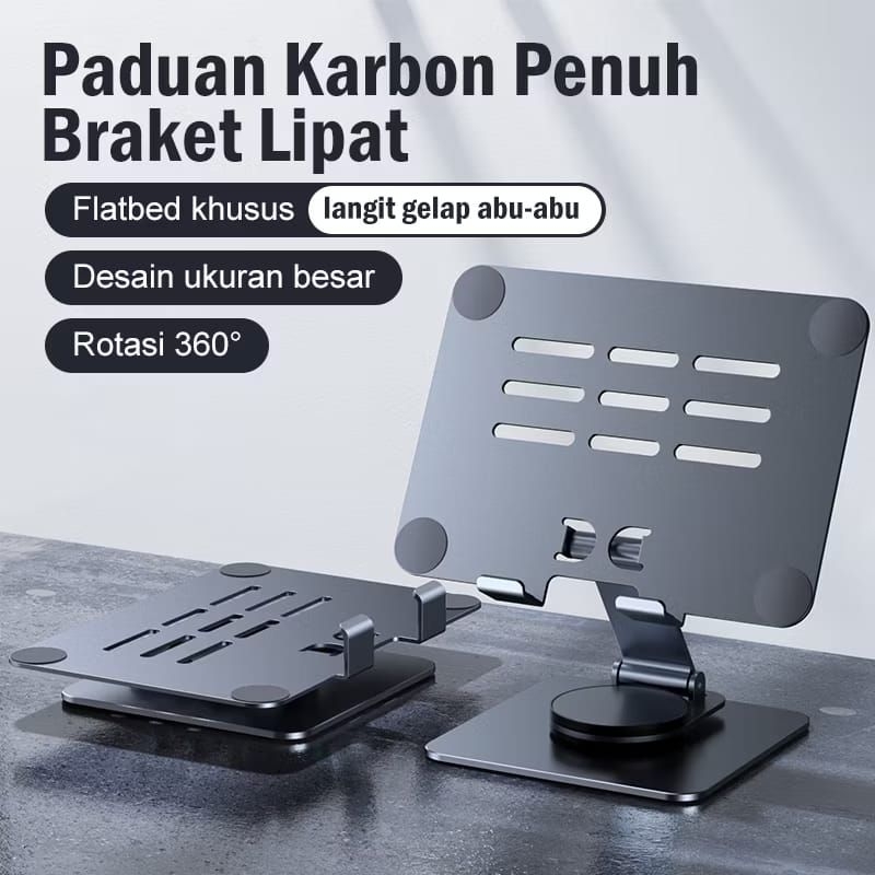 Jual L003 Holder Metal Aluminium Besi Tab Tablet iPad Putar 360 Rotasi ...
