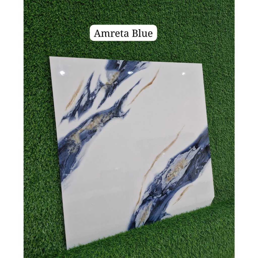 Jual Granit Arna Biru corak 60x60 Amreta Blue | Shopee Indonesia