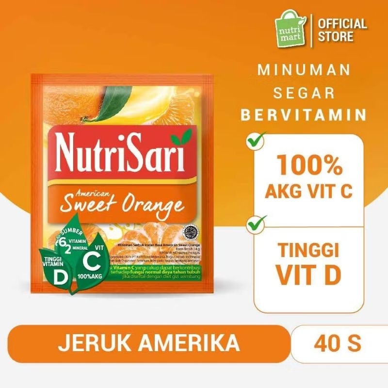 Jual nutrisari american sweat orange 1 pack isi 4renceng | Shopee Indonesia