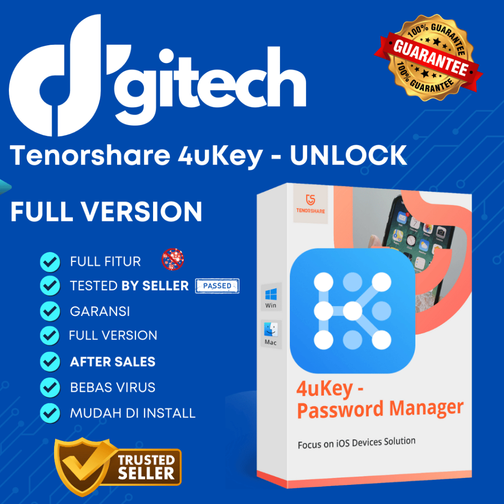 Jual Tenorshare 4uKey Password Manager – Temukan & Kelola Semua Kata ...