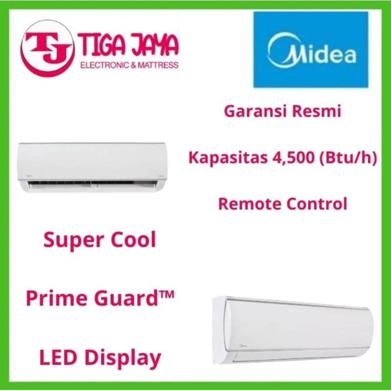 Jual MIDEA MSFC 05CRN1 AC 1/2 PK LOW WATT GOLD FIN XTREME DURA MIDEA ...