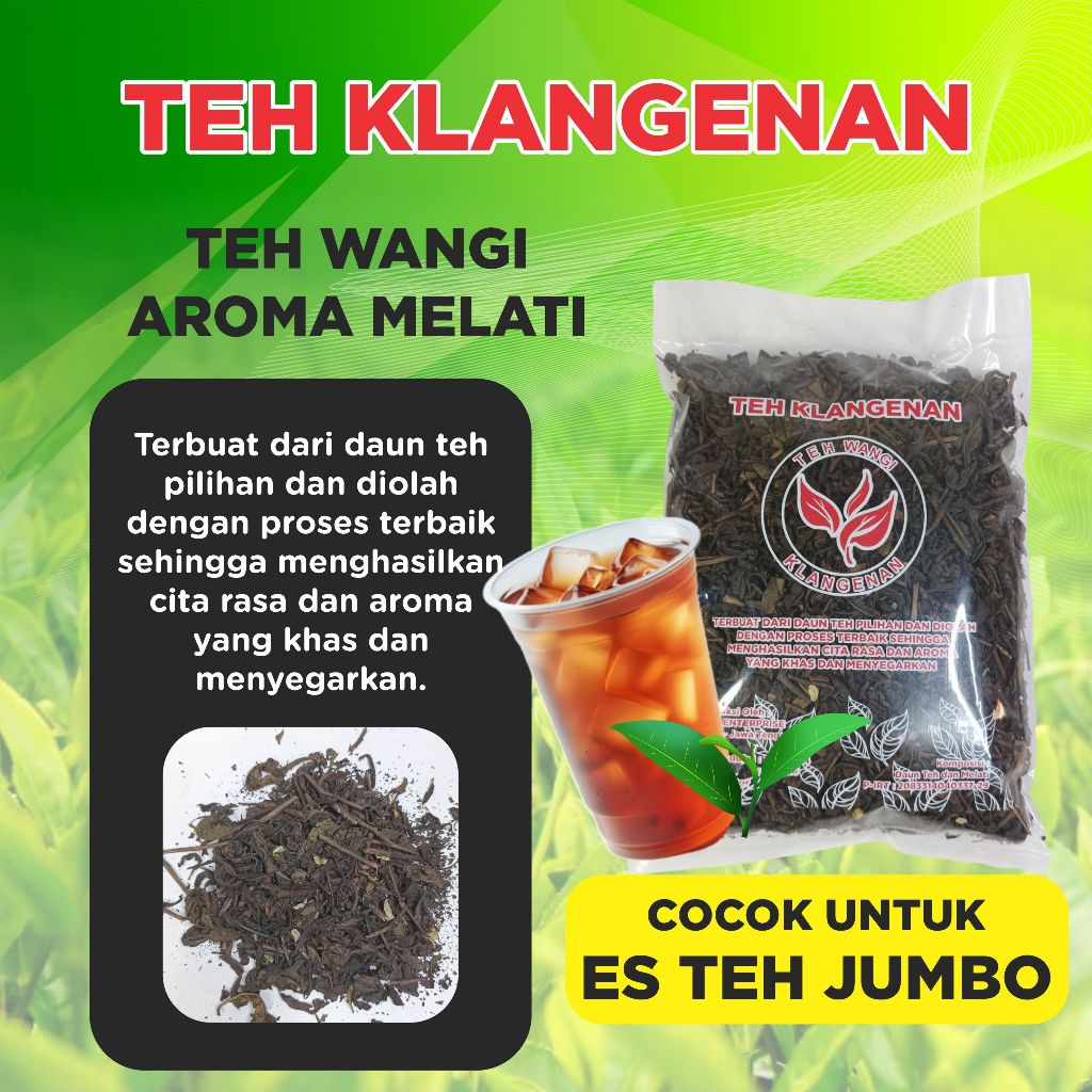 Jual TEH KLANGENAN - TEH WANGI MELATI 250GR I Teh Wangi I Teh Jumbo I ...