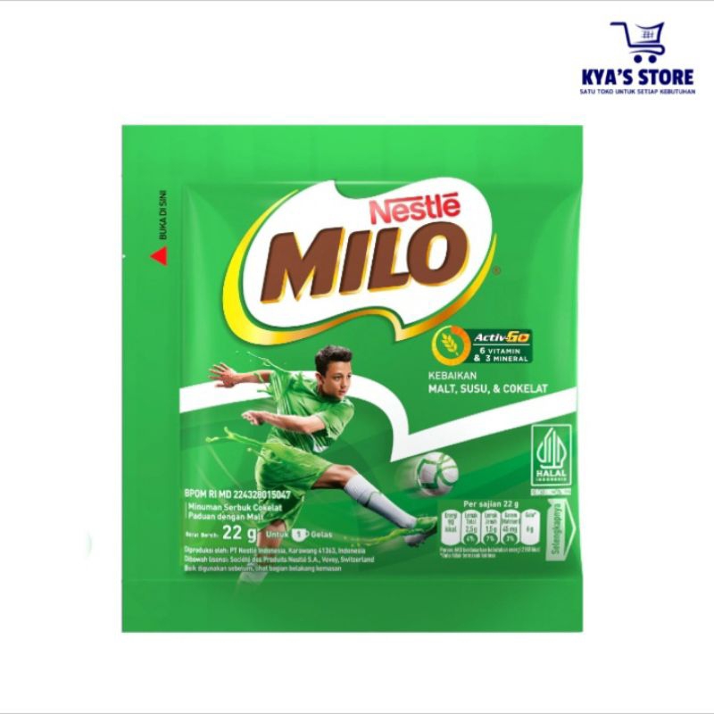 Jual Milo Activ-Go 22g (Isi 10 sachet atau 1 renteng) | Shopee Indonesia