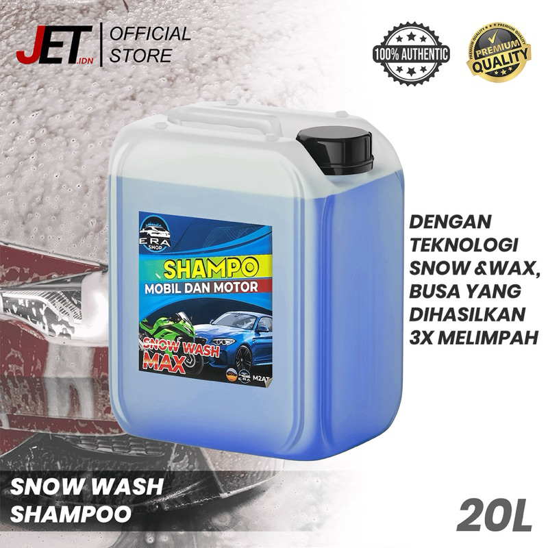 Jual Shampoo Snow Wash, Shampoo Mobil & Motor Steam - 20 Liter | Shopee ...
