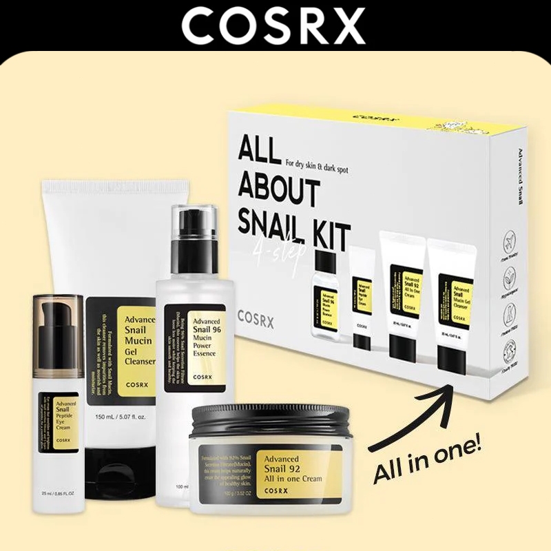 Jual Cosrx All About Snail Kit/Cosrx Set 4Pcs/Cosrx Travel Kit | Shopee ...