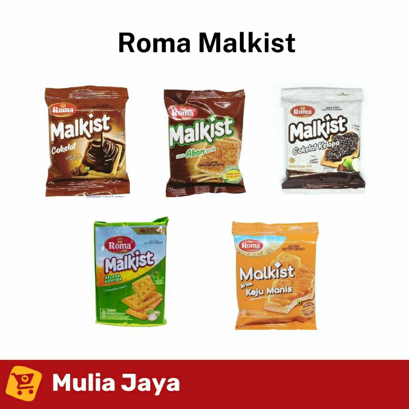 Jual Roma Malkist Renceng Rasa Cokelat/Cokelat Kelapa/Keju Manis/Abon ...