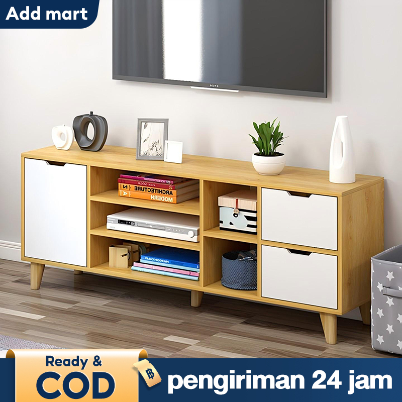 Jual Meja TV Kayu TV Serbaguna Rak TV Minimalis Bufet TV Kayu Modern ...
