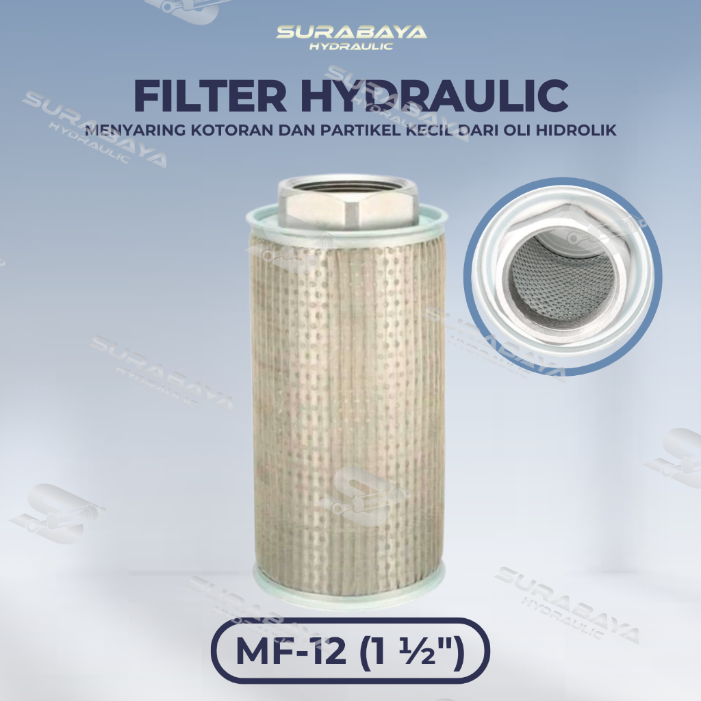Jual Hydraulic Oil Filter MF 12 (1 1/2") | Saringan Oli Hidrolik Mesin ...