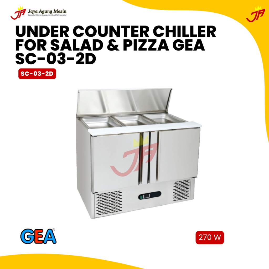 Jual GEA Under Counter Chiller For Salad & Pizza Gea SC-03-2D ...