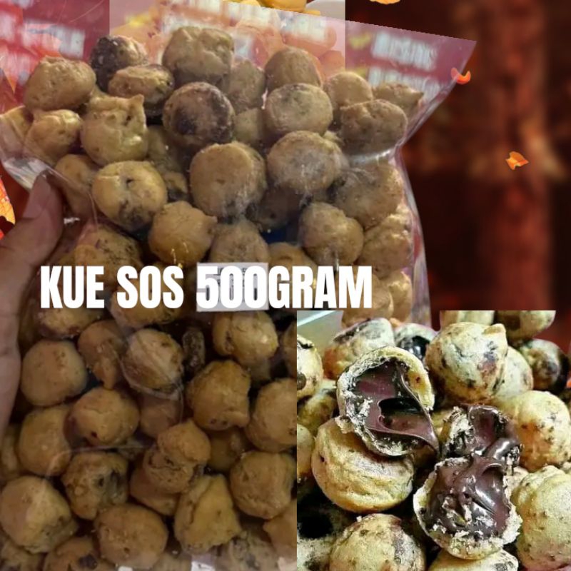 Jual Kue sos Kue kering Isi Coklat lumer kental manis 500gram | Shopee ...