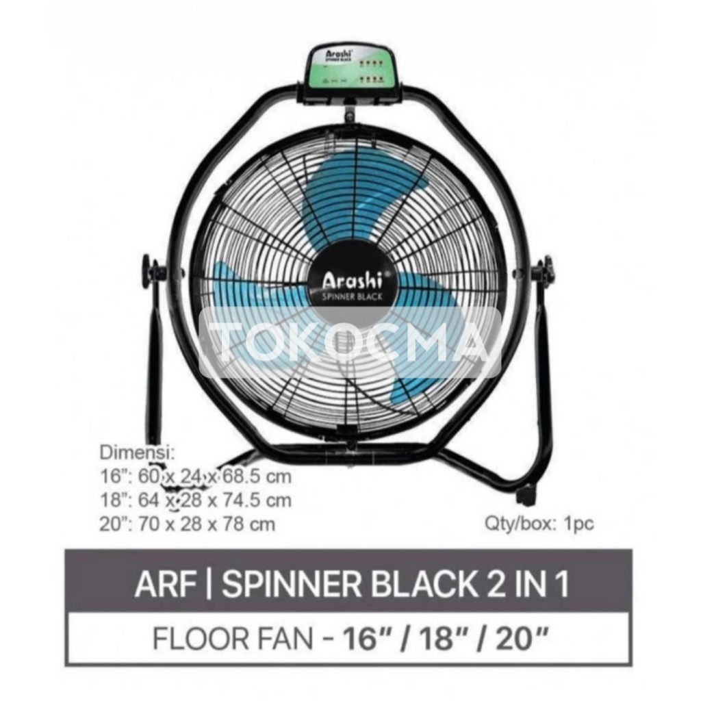 Jual Arashi Spinner ARF 16,18,20 RC Kipas Angin Industri Lantai ...