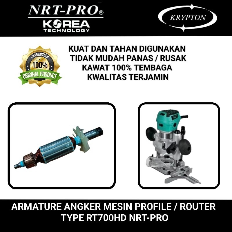 Jual NRT-PRO armature angker router profile type RT700HD NRT-PRO ...