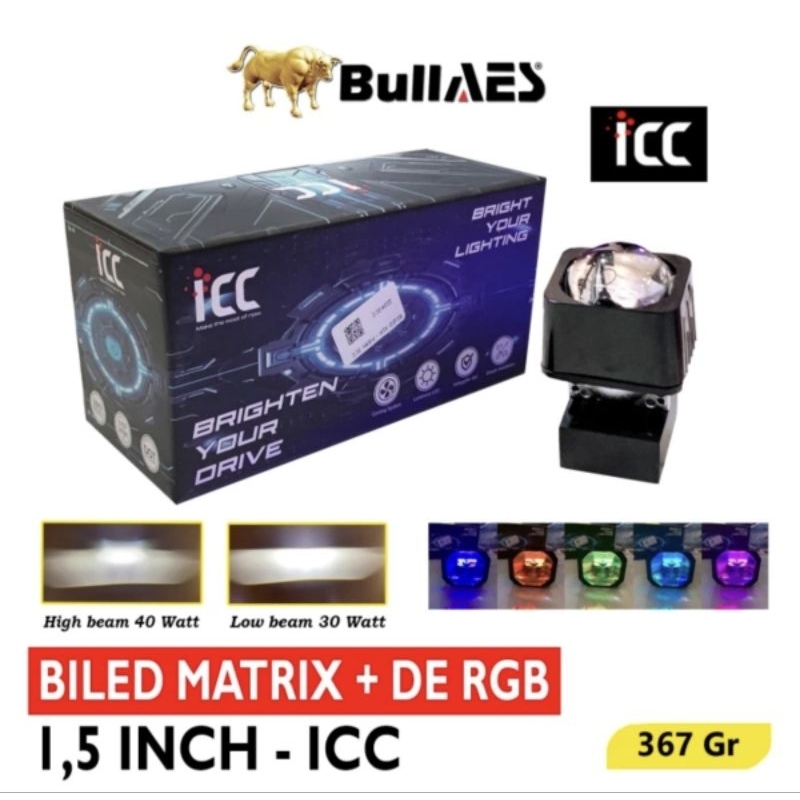 Jual Biled Matrix 1,5 INCH ICC Devil RGB Bluelens | Shopee Indonesia