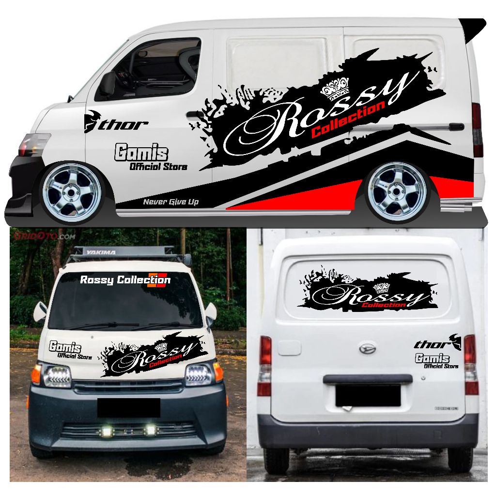 Jual CUTTING STICKER FULL SET MOBIL GRANMAX BLINVAN GRANMAX MINI BUS ...