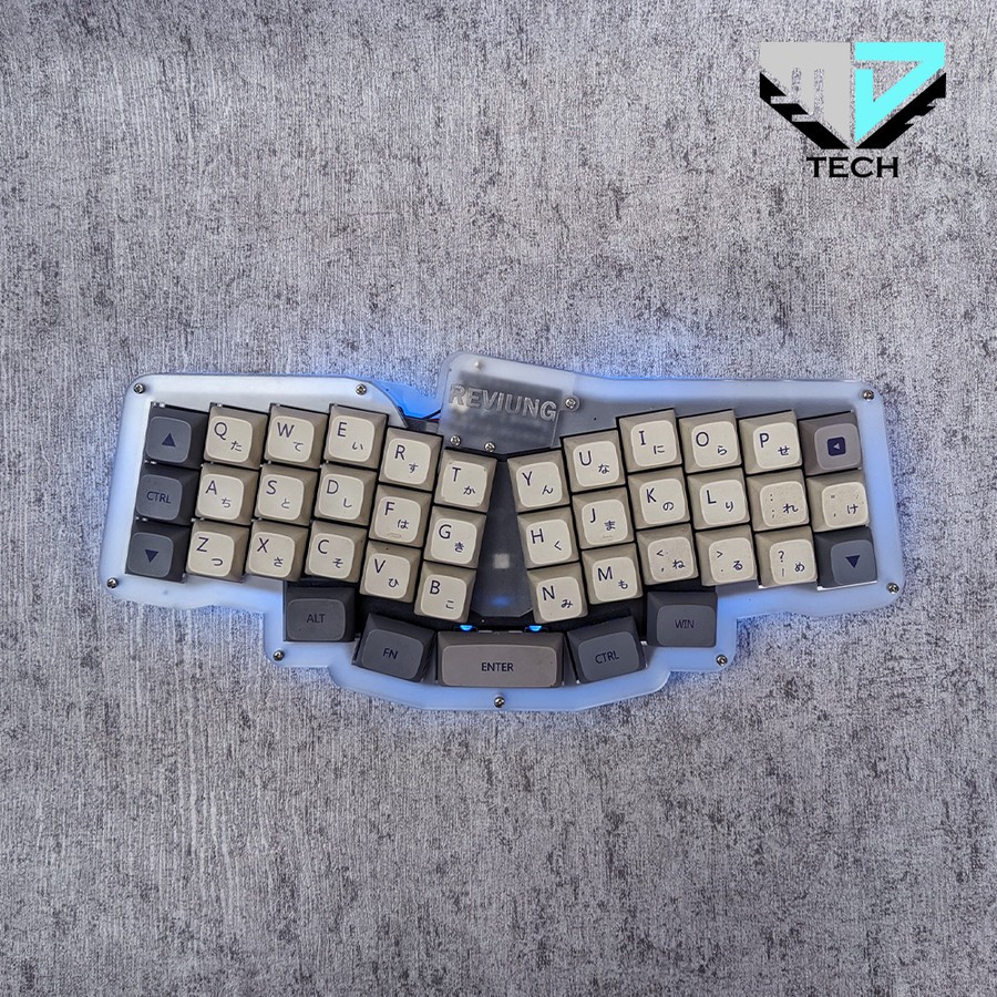 Jual Prebuilt Reviung41 Pro Reviung 41 Custom Mechanical Keyboard QMK ...