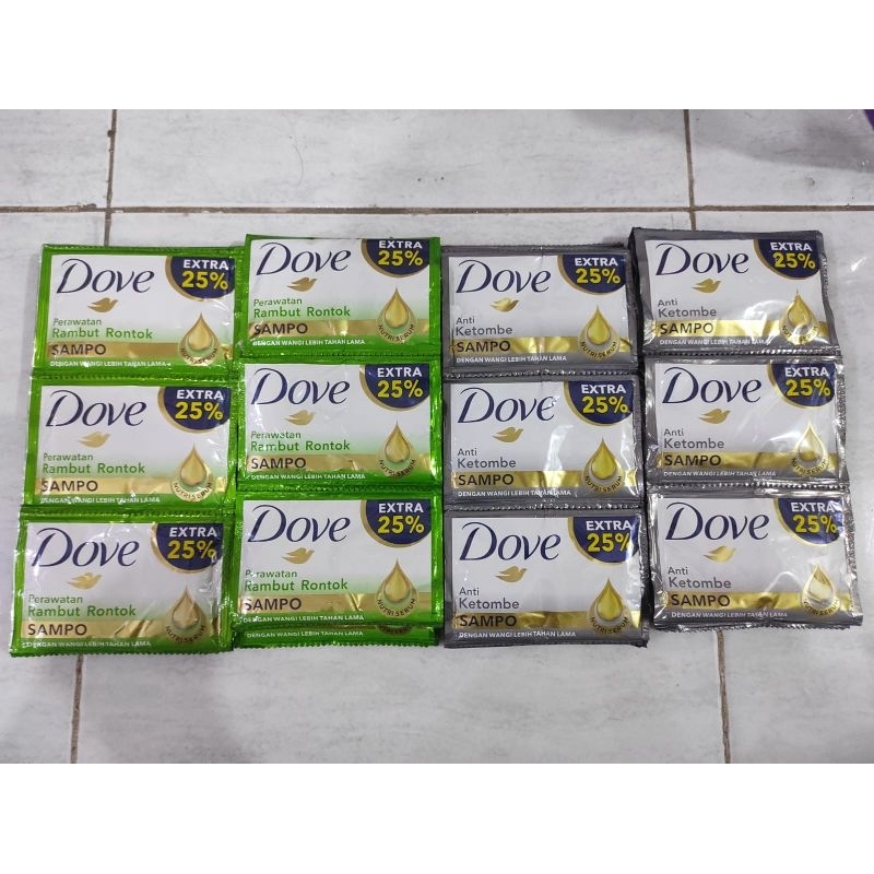 Jual SHAMPO DOVE 1 RENCENG ISI 12 SACHET 10ML | Shopee Indonesia