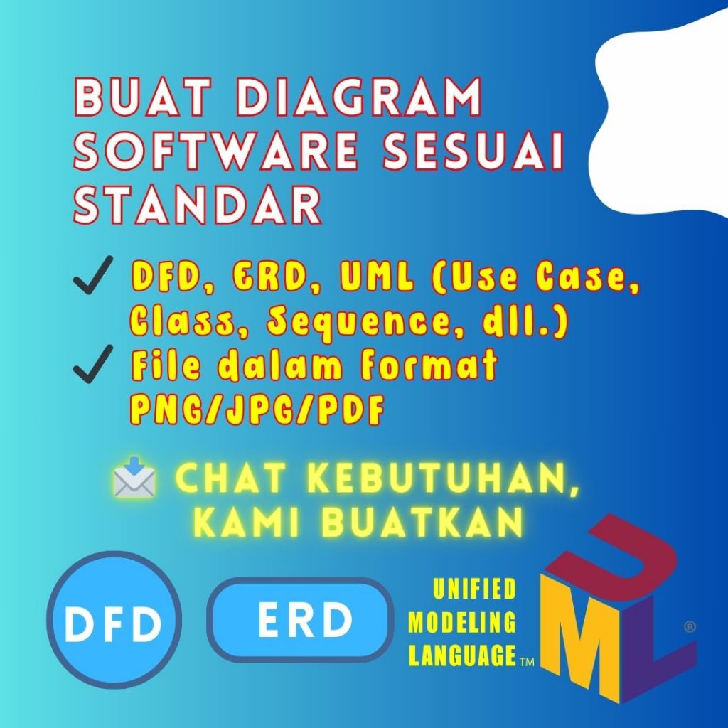 Jual Pembuatan Diagram Software DFD UML ERD Dll | Shopee Indonesia