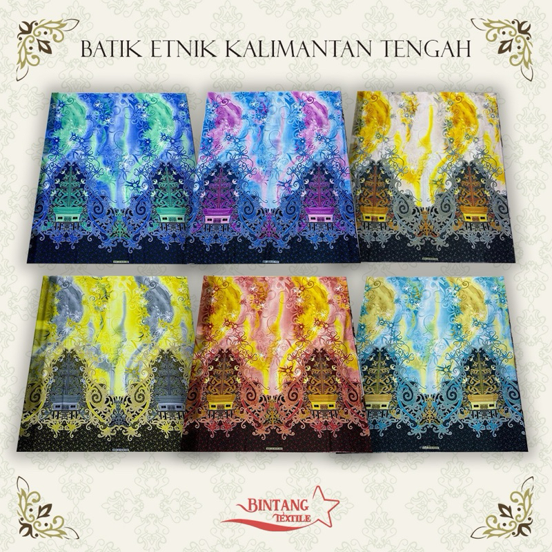 Jual Kain Batik Etnik Khas Kalteng bahan Semi Sutera - Harga per setengah meter | Shopee Indonesia