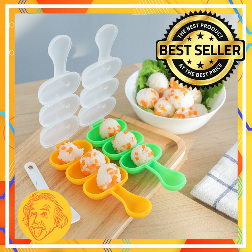 Jual Cetakan Nasi Bento Bulat Rice Ball Shaker Alat Cetak Nasi bento ...