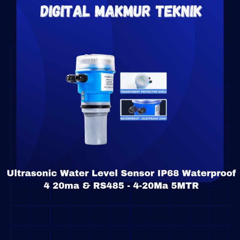 Jual Ultrasonic Water Level Sensor IP68 Waterproof 4 20ma & RS485 - 4-20Ma 5MTR | Shopee Indonesia