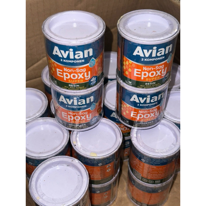 Jual PROMO ! Avian Lem Kapal Epoxy Non Sag 2 Komponen Resin + Hardener ...