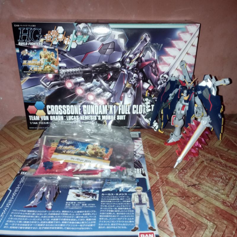 Jual Crossbone Gundam x1 Full cloth type gbft 1/144 HGBF Bandai | Shopee Indonesia