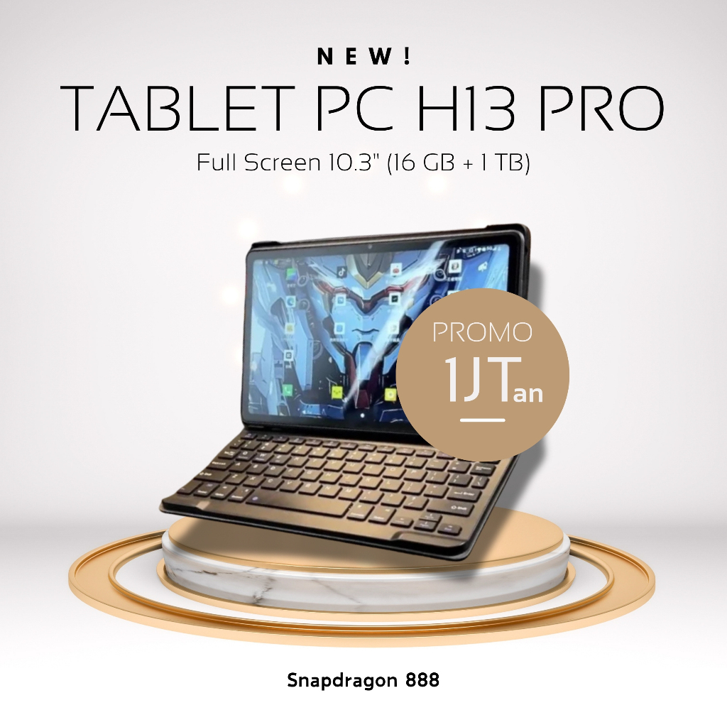 Jual Tablet PC H13 Pro Grey Ram 16 GB Layar 10 inch Sudah Termasuk Book ...