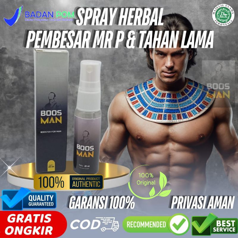 Jual BOOSMAN SPRAY OLES Lebih Lama 100% Kuat Original BPOM | Shopee ...