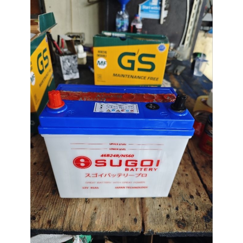 Jual AKI BATERAI BASAH SUGOI NS60/46B24R 45AH AVANZA XENIA APV GRS 6 ...