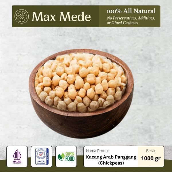 Jual Max Mede - Kacang Arab Chickpeas Panggang Matang Roasted 1Kg ...