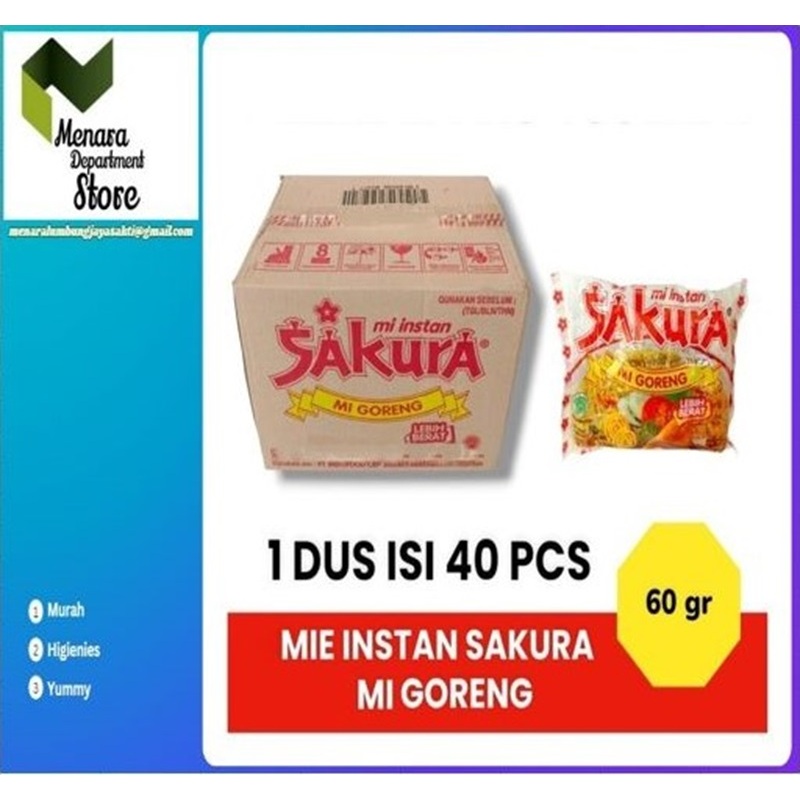 Jual Mie Instant SAKURA Mi Goreng - ( Harga 1 DUS ) | Shopee Indonesia
