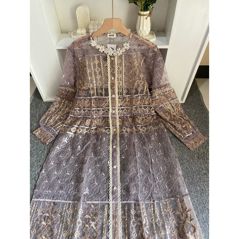 Jual Aps Clothes - Carine Tunic - Outer Tunik Burkat Wanita | Shopee ...