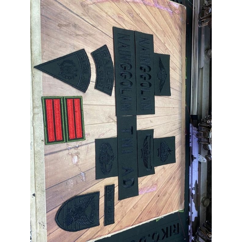 Jual papan nama pdl mika polos kain atribut tni | Shopee Indonesia