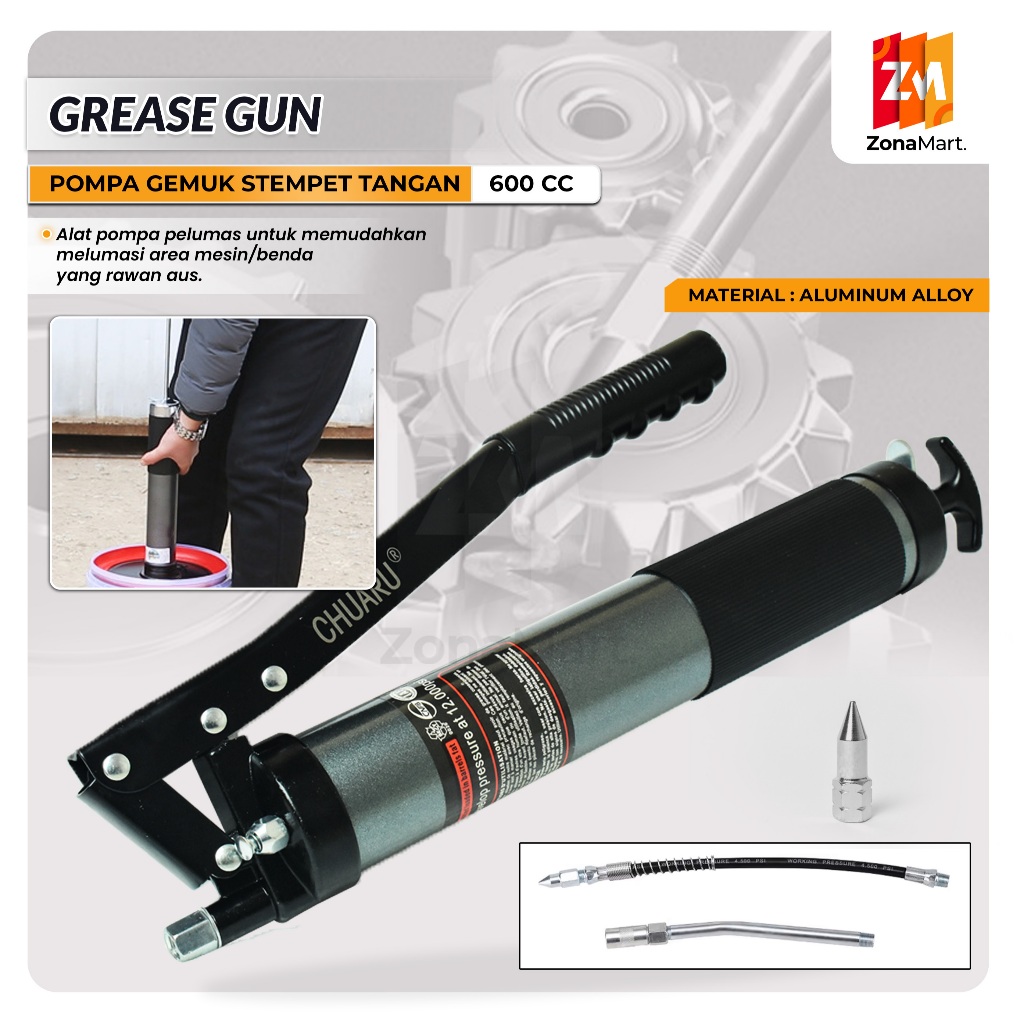 Jual Pompa Gemuk 600CC - Grease Gun | Shopee Indonesia