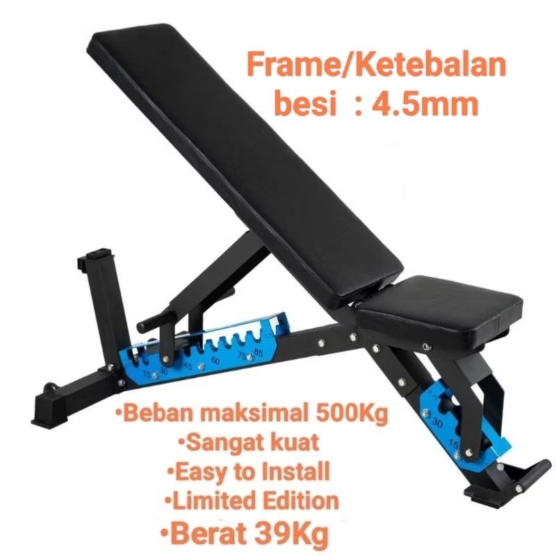 Jual dumbbell bench , bench press bangku fitness komersial 39KG ...