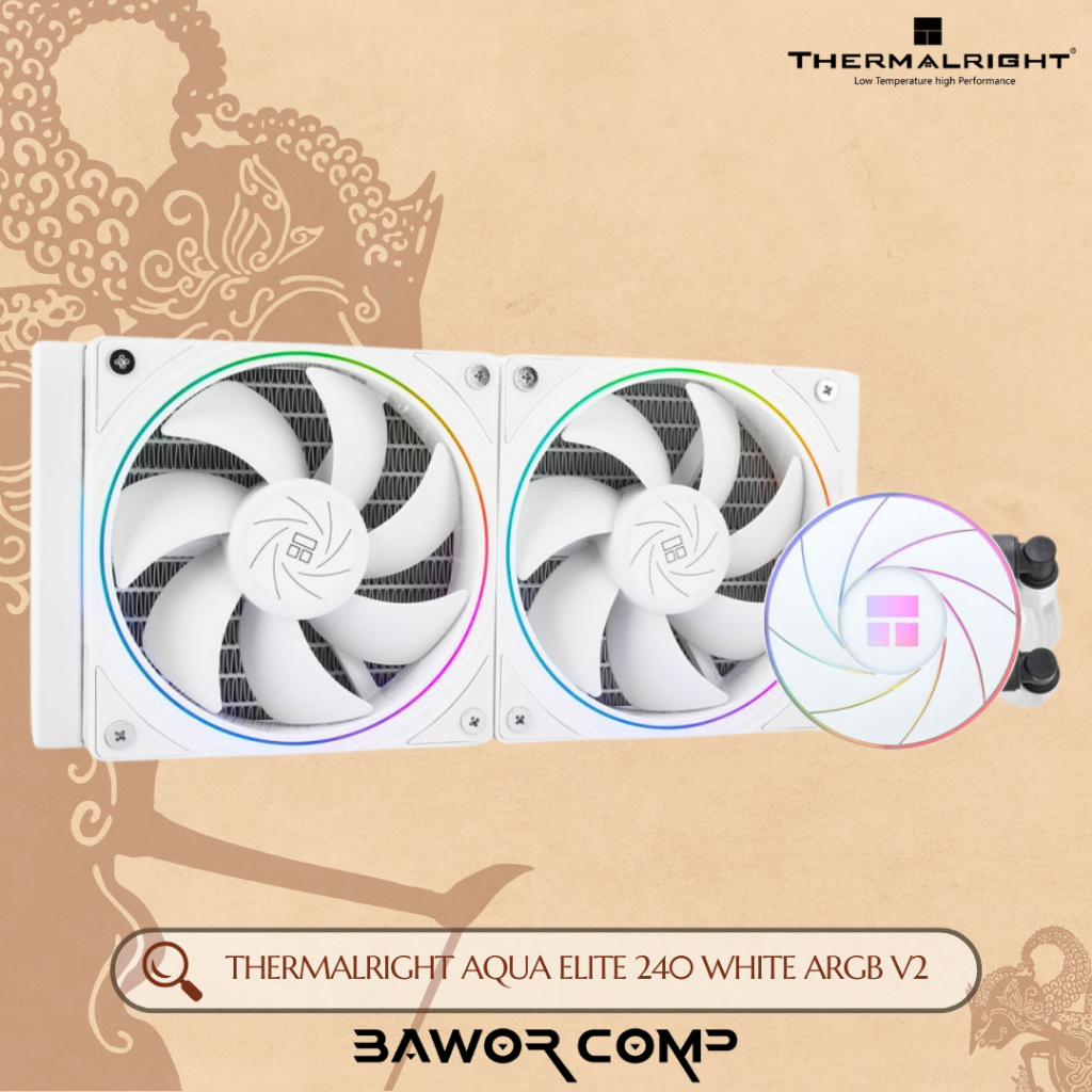 Jual THERMALRIGHT Aqua Elite 240 White ARGB V2 240mm | AIO CPU Liquid ...