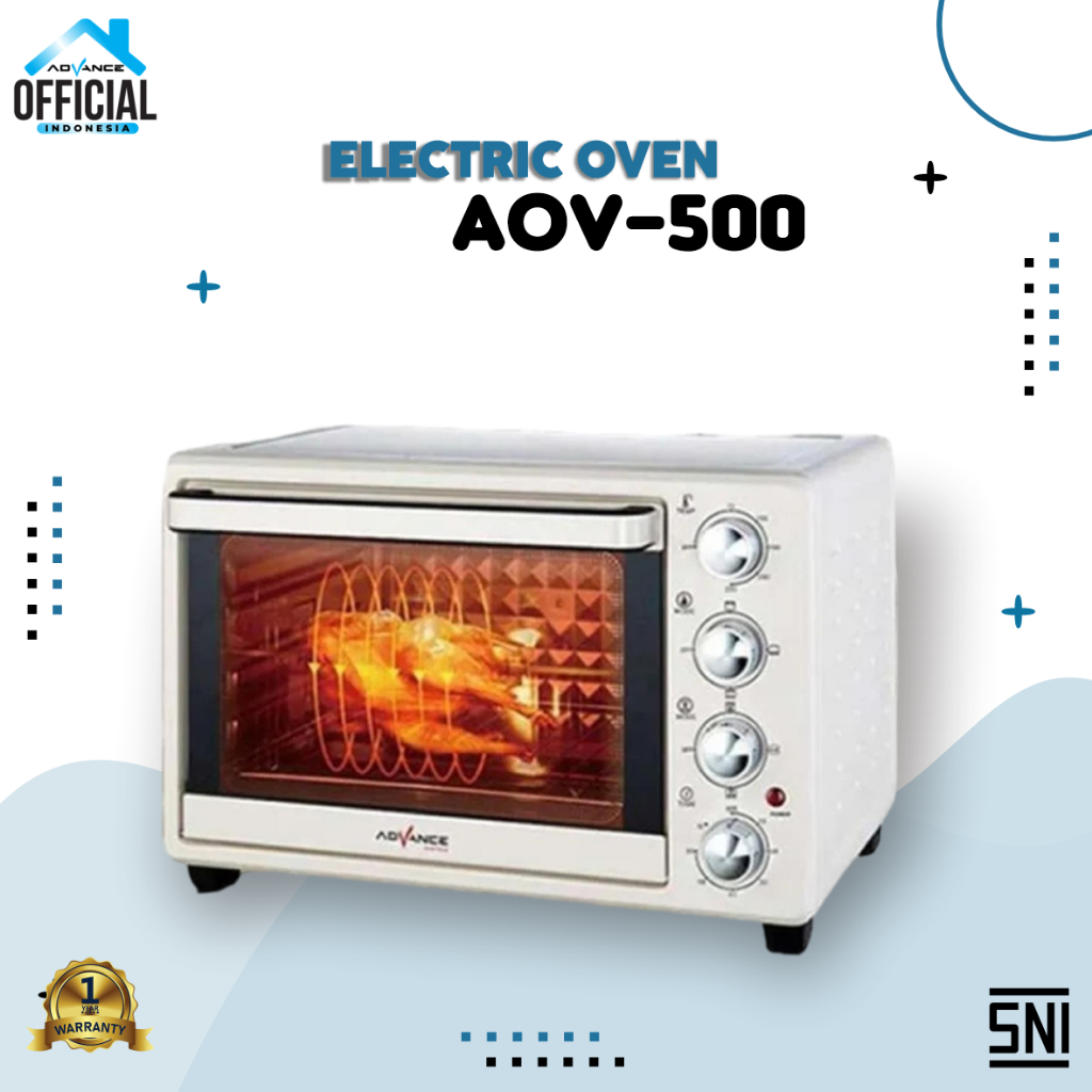 Jual Advance AOV-500 Oven Listrik 33L Besar Barbekyu Kue Lampu Internal ...
