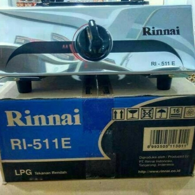 Jual KOMPOR GAS 1 TUNGKU RINNAI RI-511E STAINLESS STEEL | Shopee Indonesia
