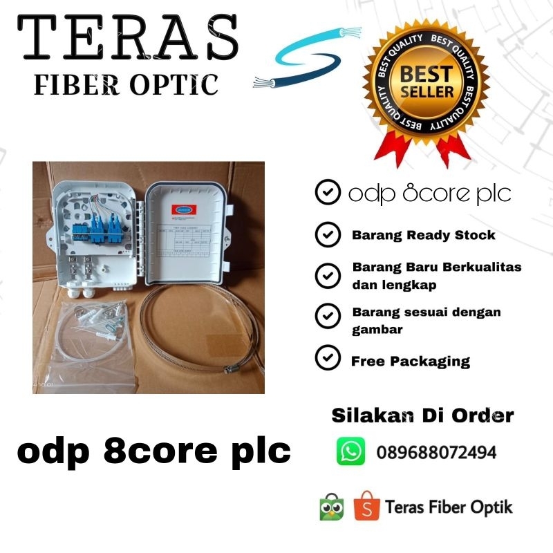 Jual odp 8 core lengkap spliter 1:8 plc sc/upc | Shopee Indonesia