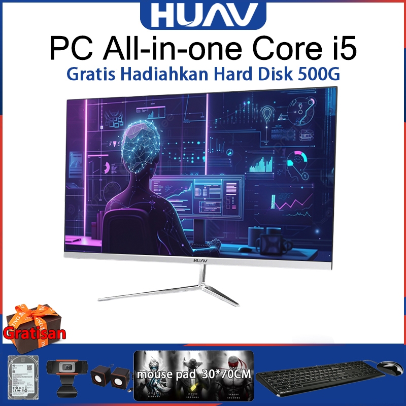 Jual HUAV Kios Komputer Full Set All-in-One PC Baru, Prosesor Core i5 ...
