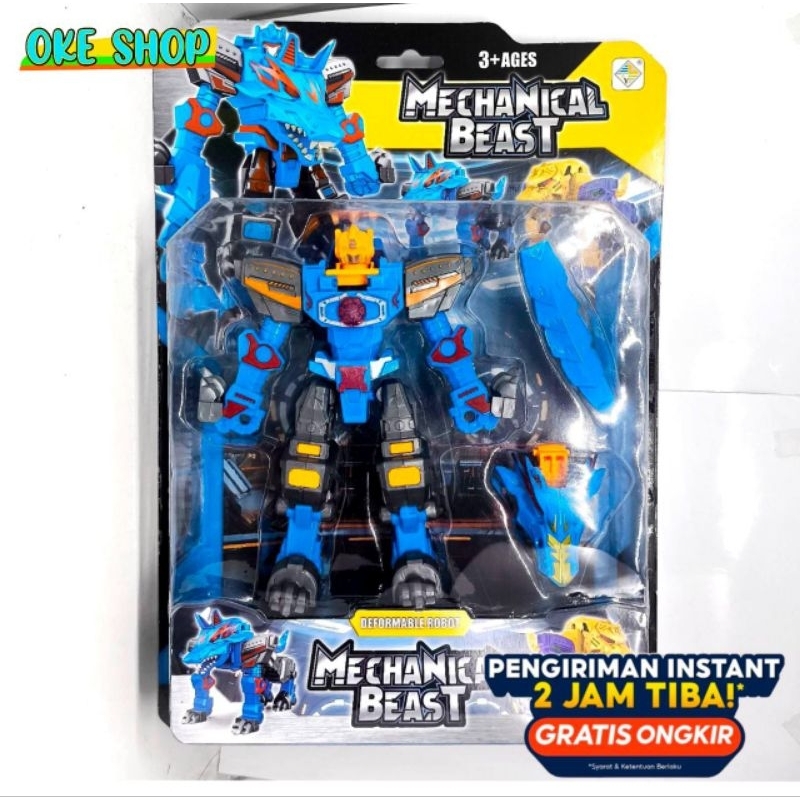 Jual Mainan Anak Robot Mechanical Beast Deformation Mainan Robot Murah ...
