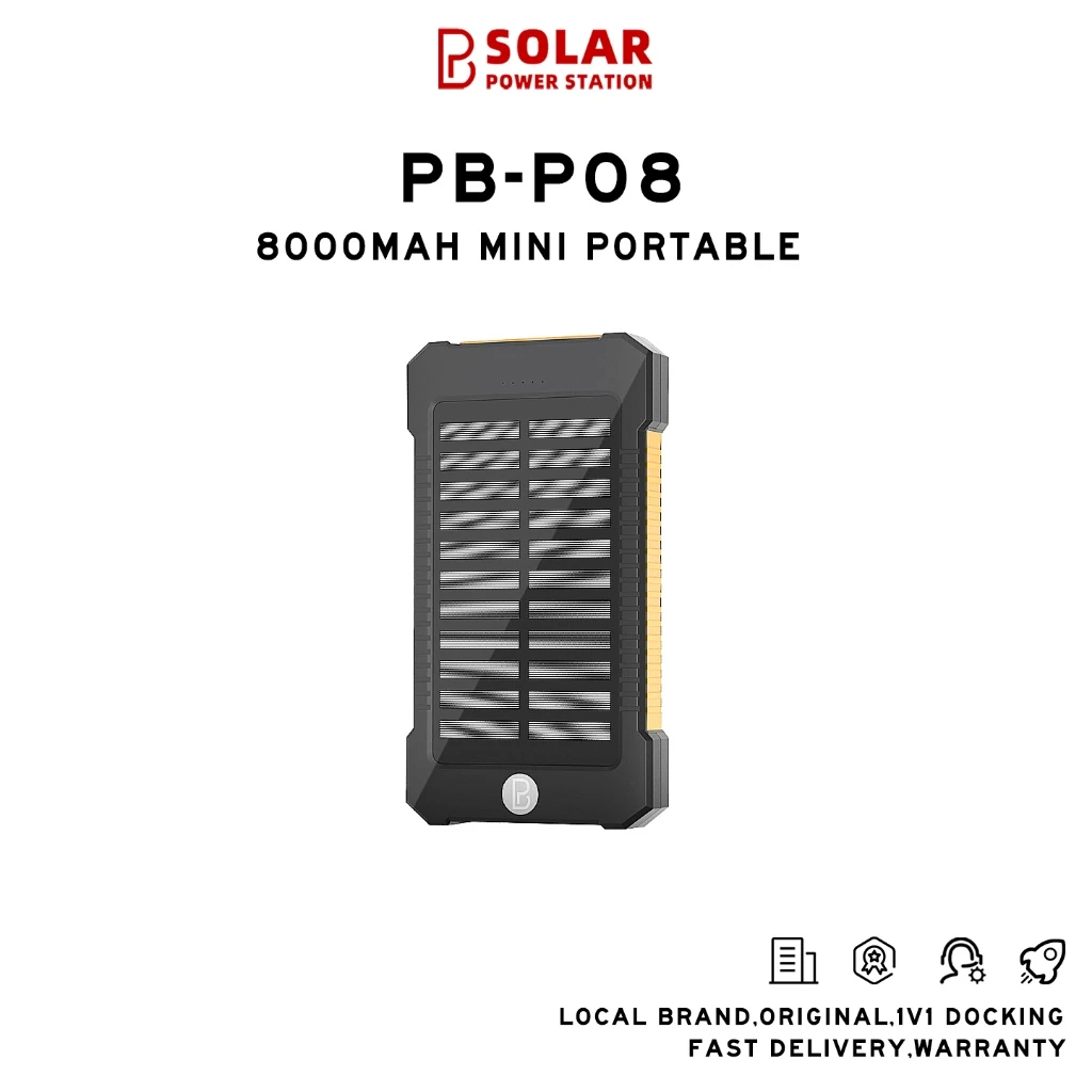 Jual PB SOLAR Powerbank Mini Portabel Pengisian Tenaga Surya Outdoor ...