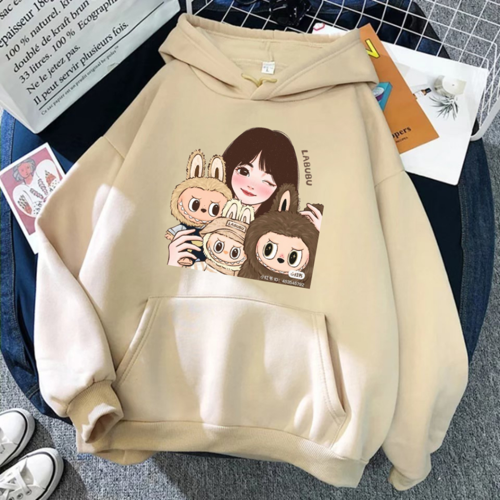 Jual SWEATER HOODIE ANAK MOTIF ANIME LABUBU GIRLS LUCU UNTUK UMUR 5-15 ...