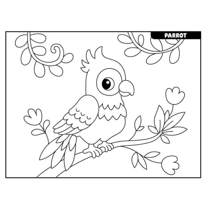 Jual Gambar mewarnai Sketsa Animasi Hewan (Random) isi 30 lembar ...