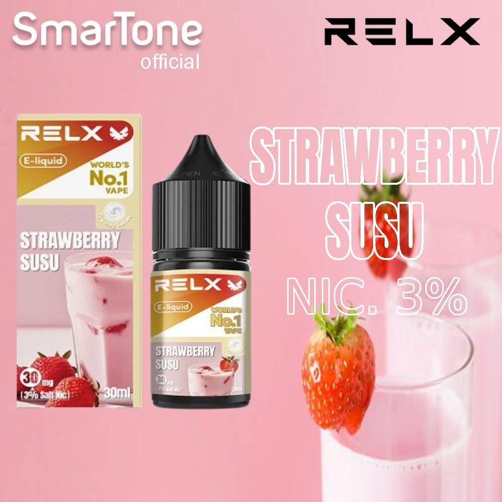 Jual RELX LIQUID STRAWBERRY SUSU 30ML 30MG SALTNIC SERIES | Shopee ...